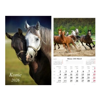 Kalendarz ścienny 7-k Konie 2026 od 5,06 € - Heureka.sk