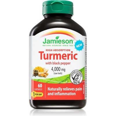 Jamieson Turmeric with Black Pepper 4000 mg 60 kapsúl od 17,17 ...