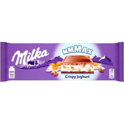 Milka Čokoláda velká mléčná Mmmax Crispy Joghurt 300 g - Heureka.cz