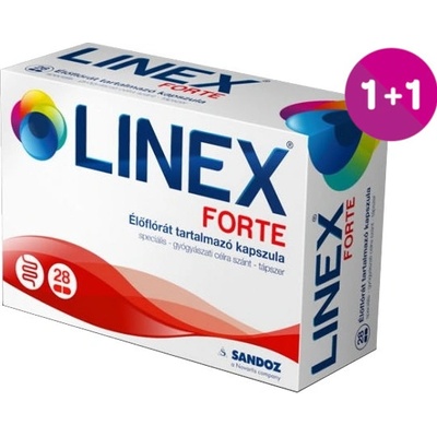 Linex forte 2 x 28 ks kapsúl - Heureka.sk