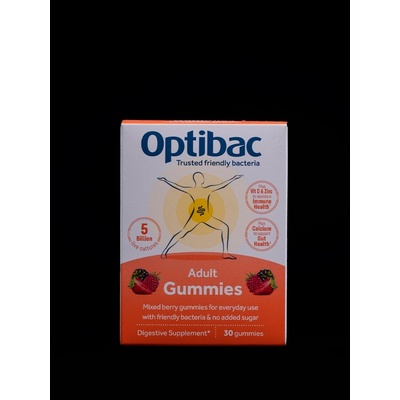 Optibac Adult Gummies Želé s probiotiky pro dospělé 30 gummies 99 g od ...