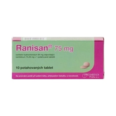 RANISAN POR 75MG TBL FLM 10 - Heureka.cz