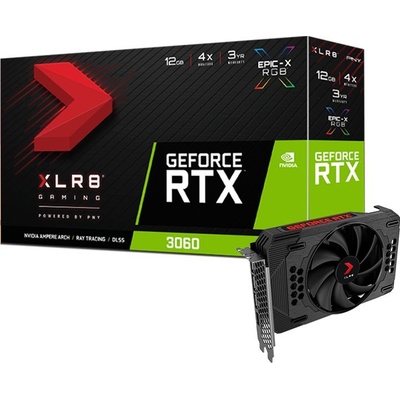 PNY GeForce RTX 3060 XLR8 Single Fan 12GB GDDR6 VCG306012SFXPPB ...