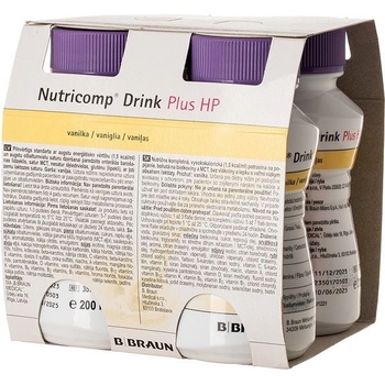NUTRICOMP DRINK PLUS HP VANILKA POR SOL 4X200ML - Heureka.cz