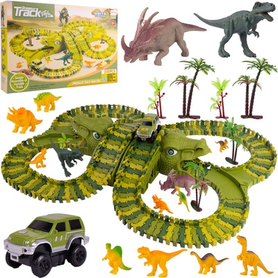 MalPlay Autodráha Mega Dinosaur 230 dílů Dino Magic Park Track ...