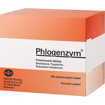 PHLOGENZYM 90MG/48MG/100MG TBL ENT 200 II od 2 646 Kč - Heureka.cz