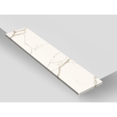 TONE OF STONE Vnitřní parapet Technistone Crystal Calacatta Silva lesk, 1250x150x30 mm od 6 365 ...