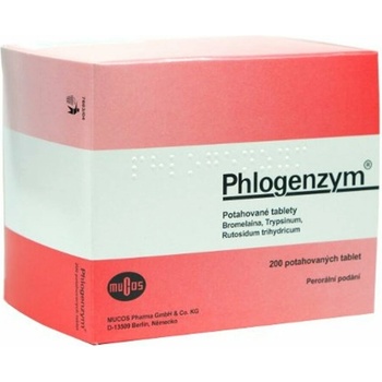 PHLOGENZYM 90MG/48MG/100MG TBL ENT 200 II od 2 646 Kč - Heureka.cz