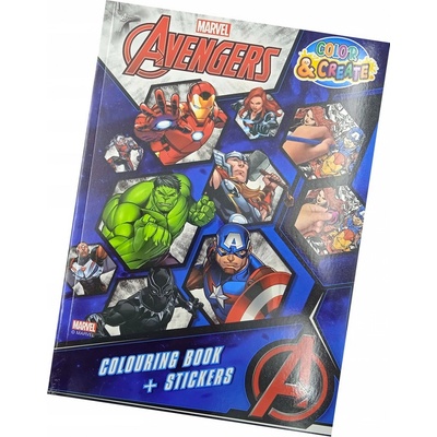 XXL omalovánky Marvel Avengers 256 stran 4 archy samolepek - Heureka.cz