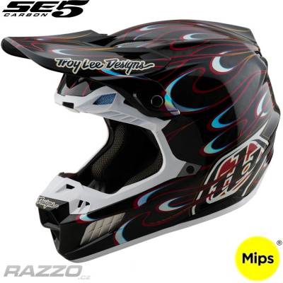 MX TroyLeeDesigns SE5 Carbon Torched Black Red 2025 od 16 890 Kč ...