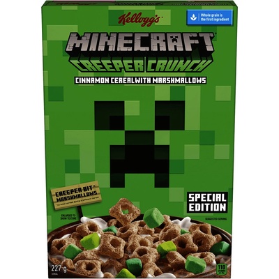 Kellogg's Minecraft Creeper Crunch Cinnamon with Marshmallows 227 g ...