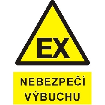 Nebezpečí výbuchu (piktogram EX) | Samolepka, A5 od 16 Kč - Heureka.cz