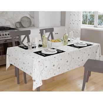 Orbytex Vánoční ubrus teflonový V-3 hvězda béžová 140x180cm Ovál od 457 ...