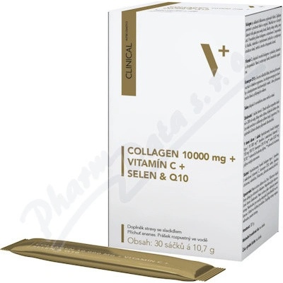 Clinical Collagen 10000mg+vitC+selen & Q10 30x10.7 g od 504 Kč - Heureka.cz