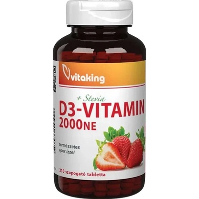 Vitaking Vitamin D3 2000 IU 210 tablet jahoda od 259 Kč - Heureka.cz