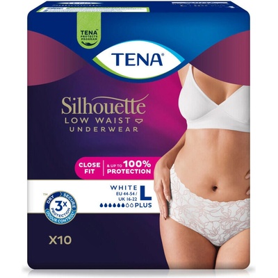 Tena Silhouette Plus White L inkontinenční kalhotky 10 ks od 269 Kč - Heureka.cz