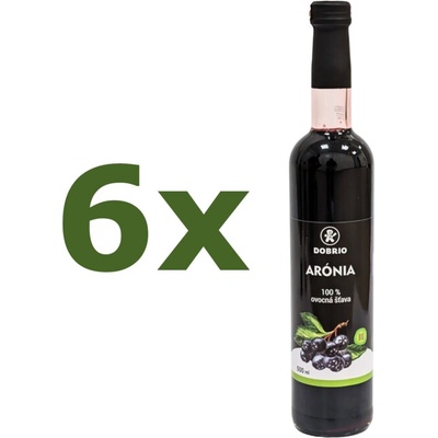 Dobrio Arónia 100% ovocná šťava 6 x 500 ml od 29,99 € - Heureka.sk