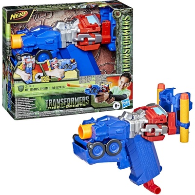 NERF Transformers: Rise of the Beast 2-in-1 Optimus Prime Blaster F3901 ...