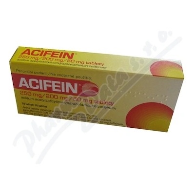 ACIFEIN POR 250MG/200MG/50MG TBL NOB 10 od 49 Kč - Heureka.cz
