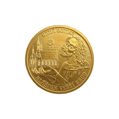 ČNB Zlatá mince 2000 Kč Klášter Ve Vyšším Brodě Raná gotika 2001 6,22 g od 39 800 Kč - Heureka.cz