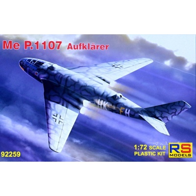 RS models Messerschmitt P.1107 Aufklärer 4x Luftwaffe 92259 1:72 od 786 ...