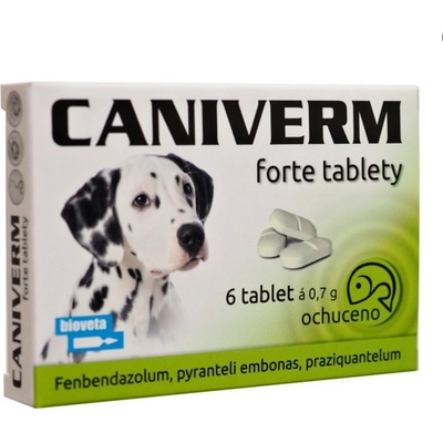 Caniverm forte tbl 100 x 0,7 g - Heureka.cz