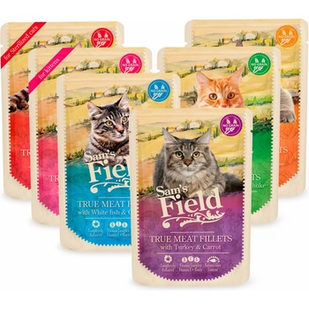 Sam's Field True Meat Fillets Beef & Beetroot for sterilized cats 85 g ...