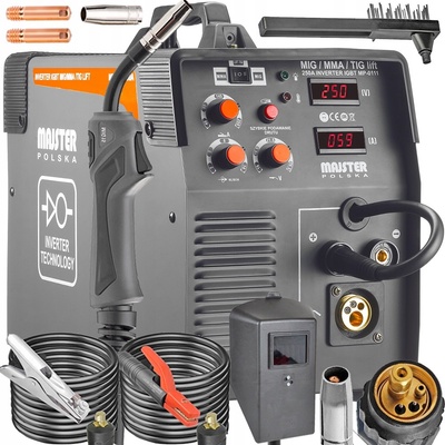 Majster PRO MIG FLUX MMA TIG migomat SYNERGIE 250A od 4 240 Kč - Heureka.cz