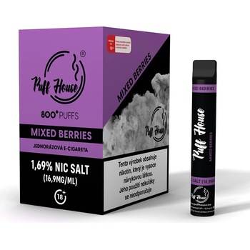 Puff House Mixed Berries 16 mg 800 potáhnutí od 89 Kč - Heureka.cz