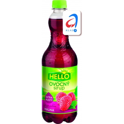 Hello Ovocný sirup malina extra hustý 0,7 l - Heureka.cz