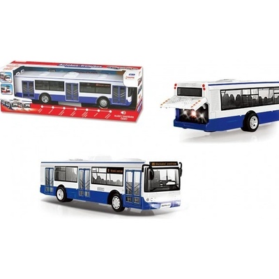 Rappa Autobus česky mluvící plast 28cm modrý volný chod na bat. se ...