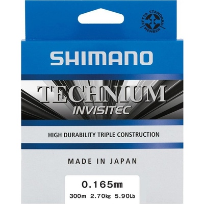 Shimano Line Technium Invisitec Grey 300m 0,165mm 2,7kg od 149 Kč - Heureka.cz