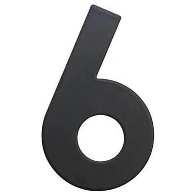 číslo domovní 6, 75mm, nerezové, ČERNÉ od 129 Kč - Heureka.cz