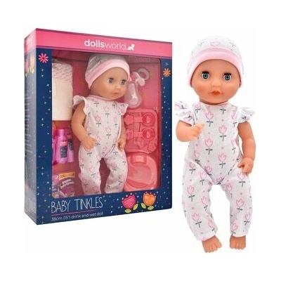 Dolls World Miminko Baby Tinkles 38 cm pije a čůrá + bohaté ...