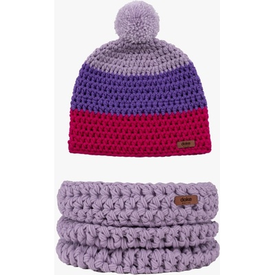 Doke Set merino háčkovaný kulich Lena a nákrčník flieder od 1 101 Kč ...