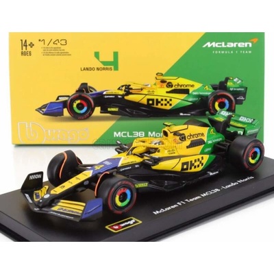 Model McLaren F1 MCL38 BBurago 4 Lando Norris 2024 SE Signature 1:43 - Heureka.cz