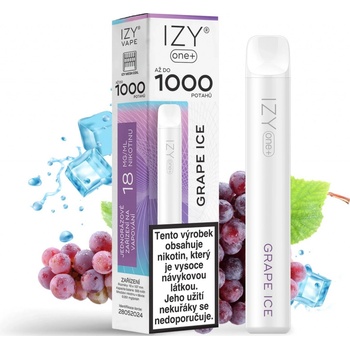IZY VAPE IZY ONE+ Grape Ice 18 mg 1000 potáhnutí od 139 Kč - Heureka.cz
