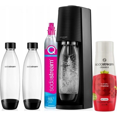 Sodastream Terra náboj 2 lahve 1L + sirup Malina - Heureka.cz