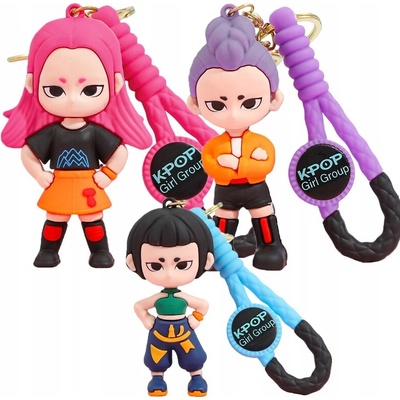 Prívesok na kľúče 3X Figúrky KPOP DEMON HUNTERS PRÍVESKY NA KĽÚČE 3D ...