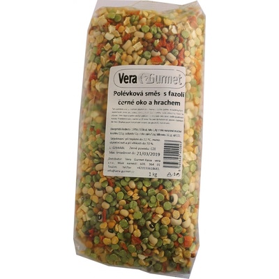 Vera Gurmet Polévková směs fazole černé oko a hrách 1 kg od 175 Kč ...