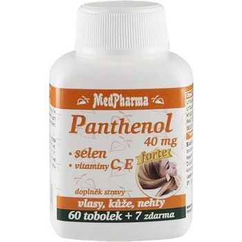 MedPharma Panthenol 40 mg Forte 67 kapslí od 114 Kč - Heureka.cz