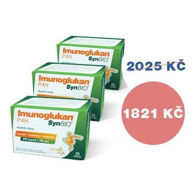 Imunoglukan balíček 3 produktů P4H SynBIO 70 kapslí od 1 795 Kč ...
