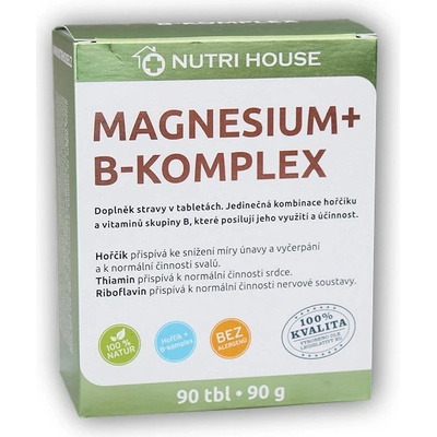 Nutri House Magnesium + B-Komplex 90 tablet od 130 Kč - Heureka.cz