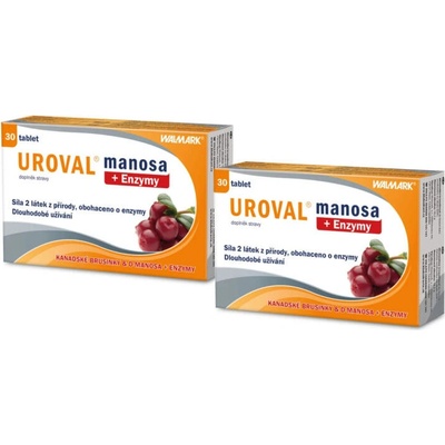 Walmark Uroval manosa + enzymy 2x 30 tablet od 579 Kč - Heureka.cz