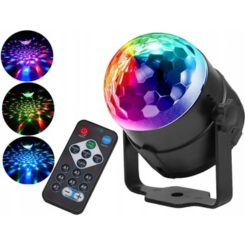ISO 7056 LED disko koule s dálkovým ovládáním od 92 Kč - Heureka.cz