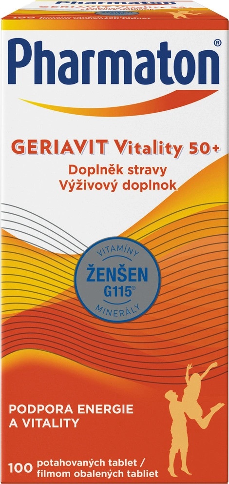 Pharmaton Geriavit Vitality 50+ 100 tablet od 669 Kč - Heureka.cz