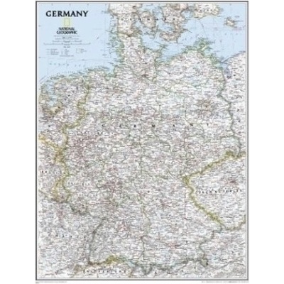 National Geographic Map Germany Politival Map laminiert Planokarte od ...