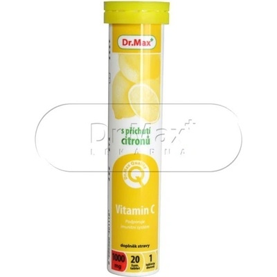 Dr. Max Vitamin C 1000 mg citron 20 šumivých tablet od 71 Kč - Heureka.cz