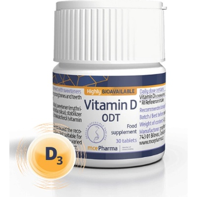 mcePharma mce Pharma Vitamin D3 ODT 60 tablet od 15,2 € - Heureka.sk