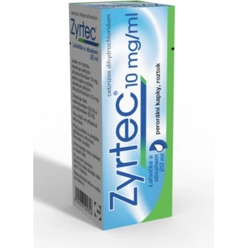 ZYRTEC POR 10MG TBL FLM 20 od 160 Kč - Heureka.cz